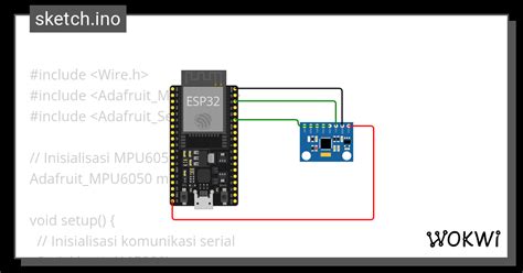 mpu6050 tes wokwi esp32 stm32 arduino simulator
