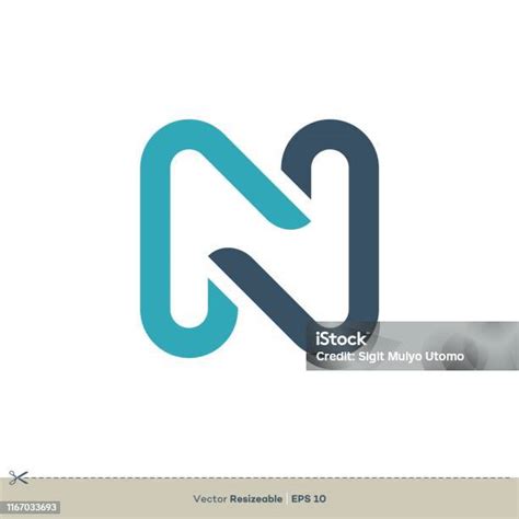 N 편지 벡터 로고 템플릿 일러스트 디자인입니다 벡터 Eps 10 로고에 대한 스톡 벡터 아트 및 기타 이미지 로고 알파벳