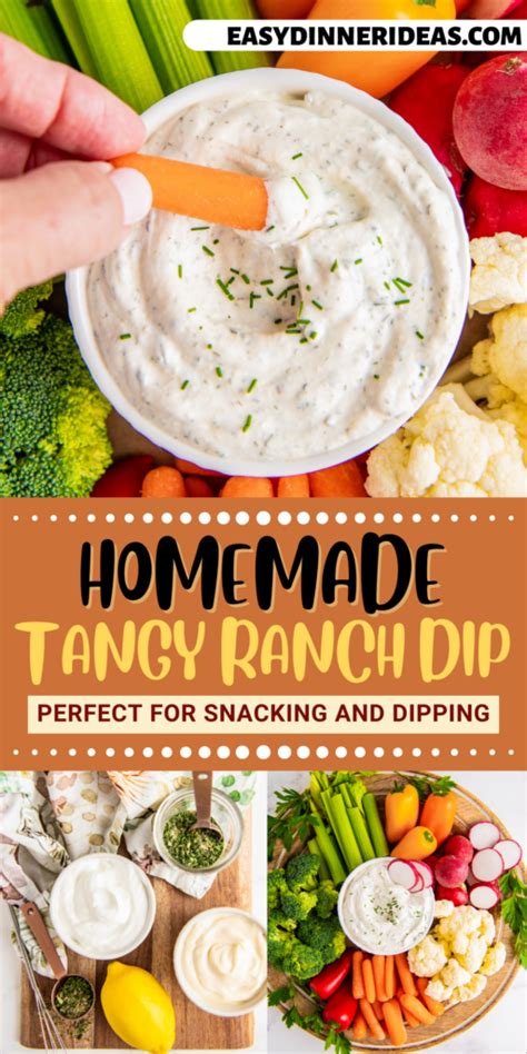 Best Homemade Ranch Dip Recipe Easy Dinner Ideas