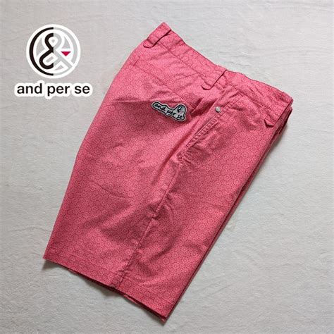 【中古】and Per Se アンパスィ ゴルフ ハーフパンツ W85 メルカリ