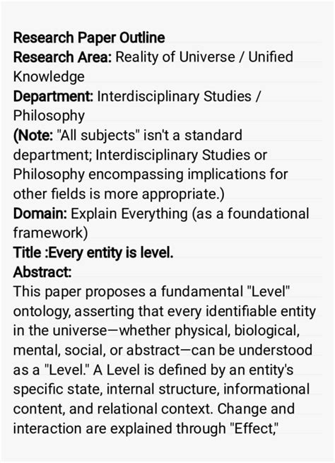 Pdf Every Entity Is Level
