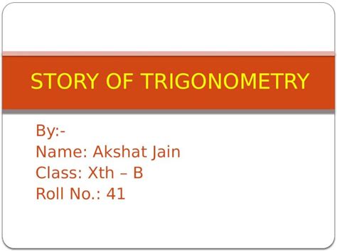 Pptx Story Of Trigonometry Dokumen Tips