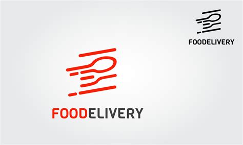 Food Delivery Vector Logo Template Clean Fresh Modern Logo Suitable