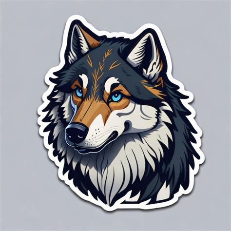 Premium Ai Image Wolf Sticker 8