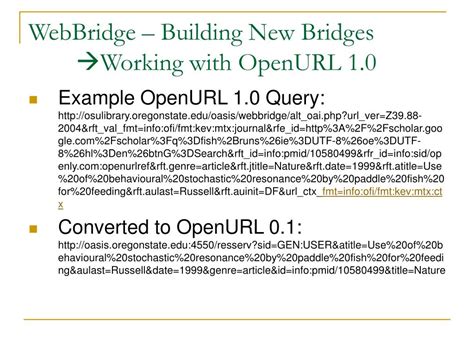 ppt webbridge beyond the basics powerpoint presentation free