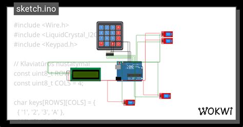 Keypad Wokwi Esp32 Stm32 Arduino Simulator