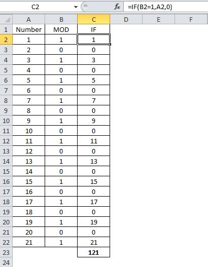 Sum Odd Or Even Numbers Only In Excel The Jaytray Blog
