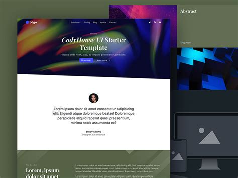 Html Css Js Templates Codyhouse
