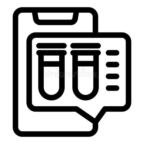 Online Medical Test Result App Showing Test Tubes On Smartphone Stock Vector Illustration Of