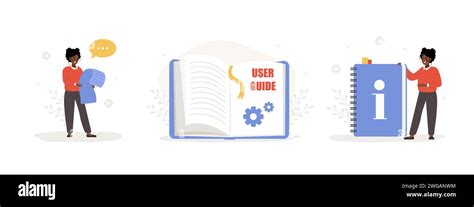 User Manual Concept Female Characters With Guide Instructions African Women Reading User
