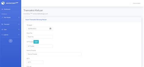 Aplikasi Inventory Stock Barang Berbasis Web Dengan PHP MySQLi Dan Bootstrap Free Version