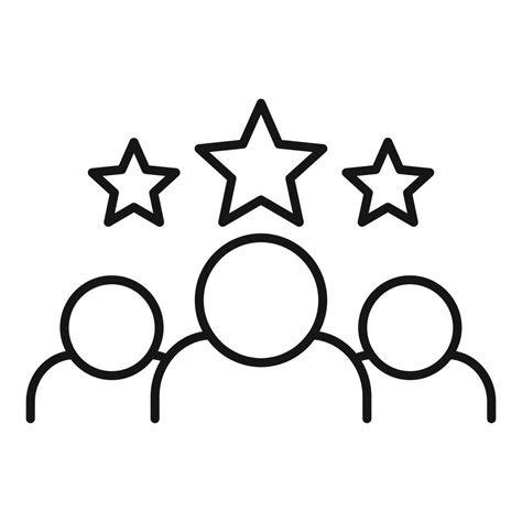 Star Recruiter Group Icon Outline Style 14528210 Vector Art At Vecteezy