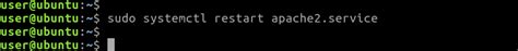 How To Restart Apache In Ubuntu Server