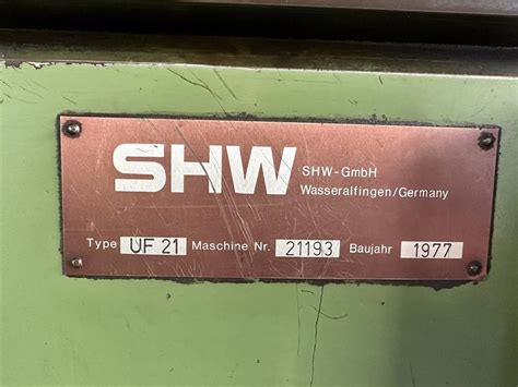 Shw Uf 21 Used Buy P0195560