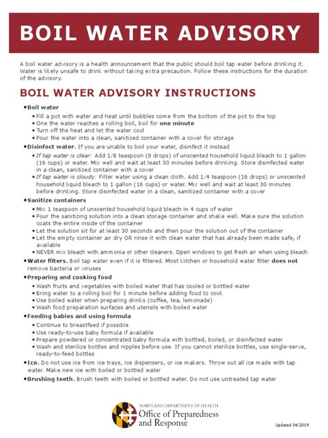 Boil Water Advisory Pdf Water Boiling