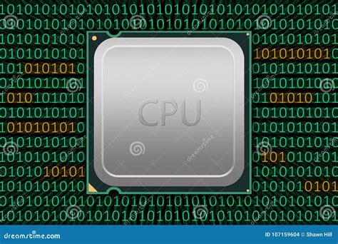 Generic CPU Labeled With Bad Code Stock Illustration Illustration Of Flaw Processing