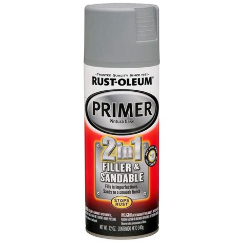Rust Oleum Automotive 12 Oz 2 In 1 Filler And Sandable Primer Spray 6 Pack 260510 The Home