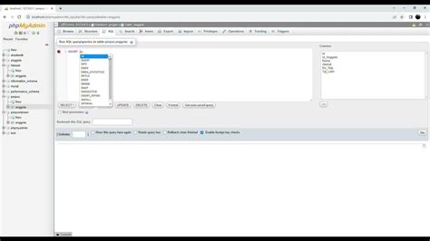 Cara Membuat Database Perpustakaan Menggunakan Mysql Di Xampp Dengan Phpmyadmin Youtube