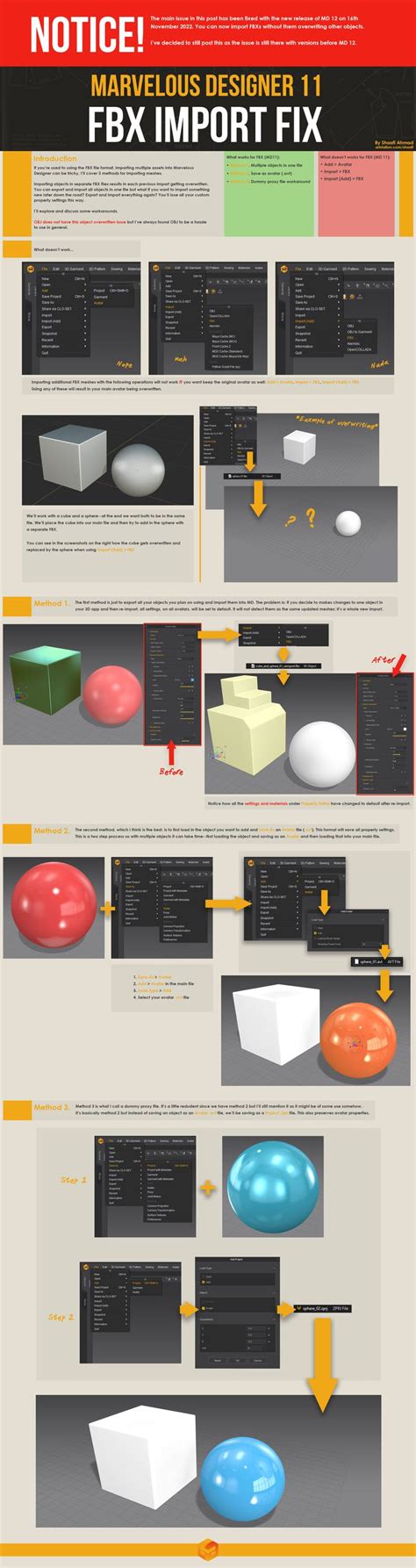 ArtStation Marvelous Designer FBX Import Fix Marvelous Designer Marvelous Design