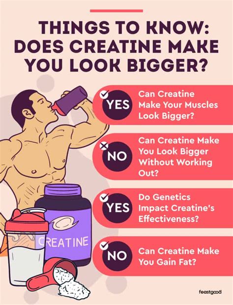 Does Creatine Make You Look Bigger Things To Know Feastgood Com