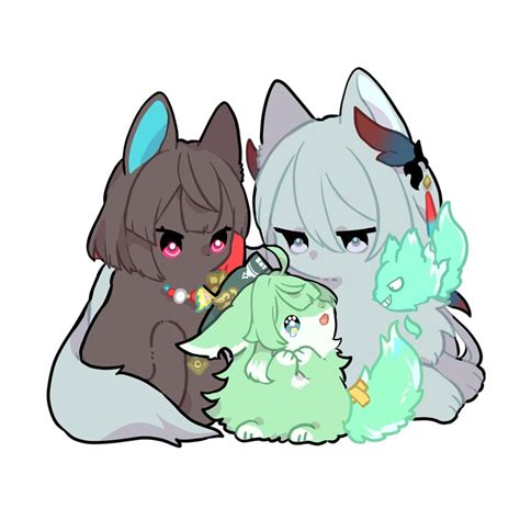 Huohuo Tail Hanya And Xueyi Honkai And More Drawn By Nasuka Gee