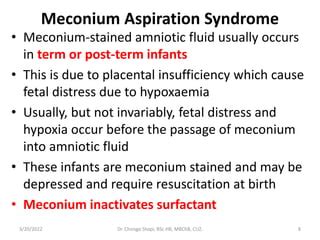 Meconium Aspiration Syndrome Pdf