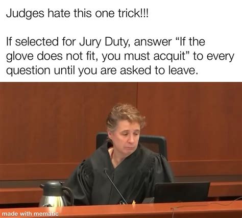 Get Out Of Jury Duty For Free Rmeme