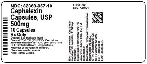 Cephalexin Package Insert