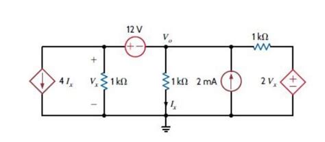 Solved Use Nodal Analysis To Find Vo In The Circuit Chegg
