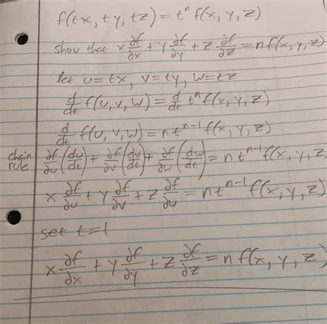 How Do You Apply The Chain Rule In This Multivariable Calculus Problem