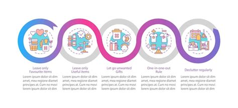 Premium Vector Tips Of Decluttering Infographic Template Leave