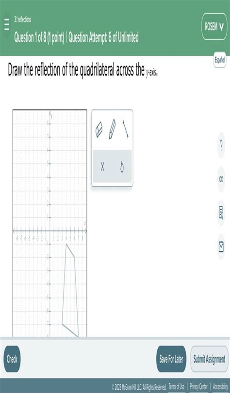 31 Reflections Question 1 Of 8 1 Point Question Attempt 6 Of Unl