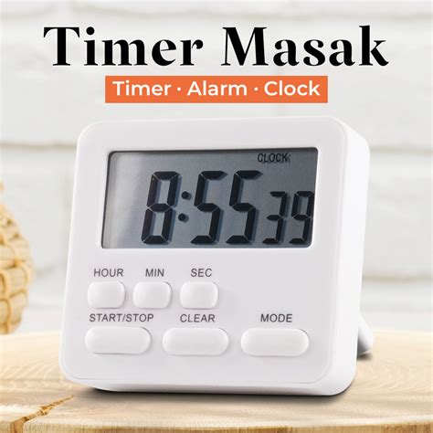 Zhouzhi Timer Masak Dapur Digital Lcd Display Alarm Kitchen Countdown