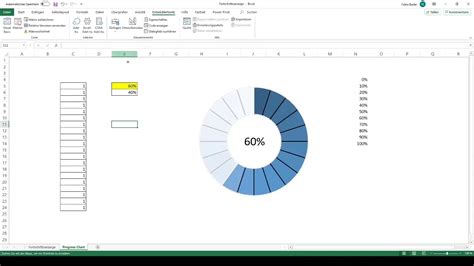 create a dynamic progress indicator in excel