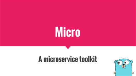 Micro A Microservice Toolkit Speaker Deck