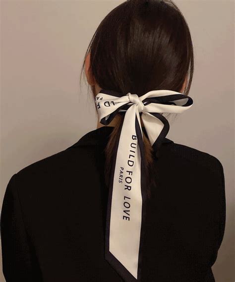 오늘출발 감성 리본 헤어끈 롱 리본끈 스카프 트윌리 방도 에이블리