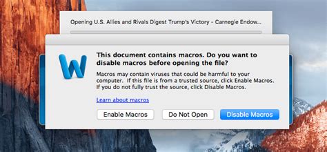 Macro Malware Comes To Macos Threatpost