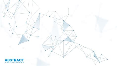 Premium Vector White Background With Plexus Lines Network Connection Dot Abstract Scientific