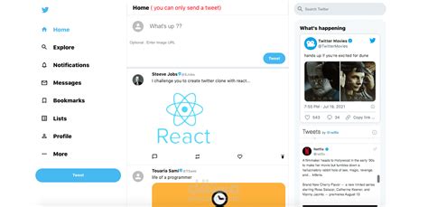 Twitter Clone With Reactjs And Firebase مستقل