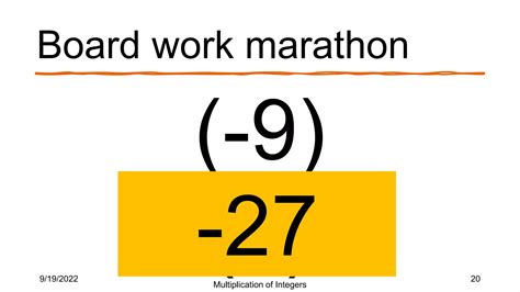 Multiplication Of Integers Pptx