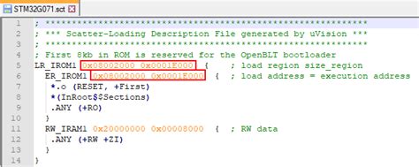 Manualportsarmcm0stm32g0 Openblt Bootloader