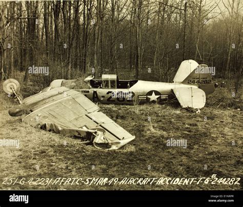 This Image Documents An Aircraft Accident Involving A North American T