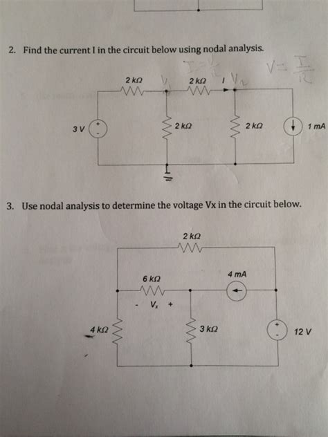 Solved Solve Using Nodal Analysis With Linear Equations To