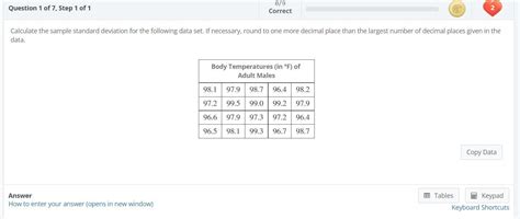 Solved Calculate The Sample Standard Deviation For The Chegg