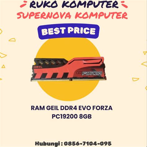 Jual Ram Geil Ddr4 Evo Forza 8gb Jakarta Pusat Supernova Computer Harco Tokopedia