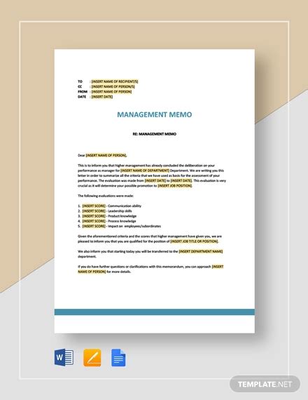 Management Memo 8 Examples Format Pdf Tips