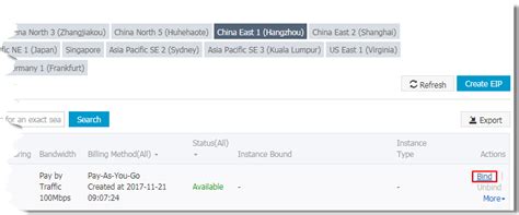 3 Bind An EIP Address To SBC Instance