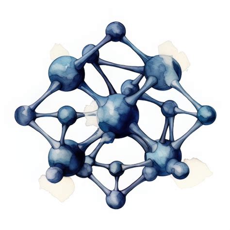Premium Ai Image Molecular Structure Of The Atom On A White Background