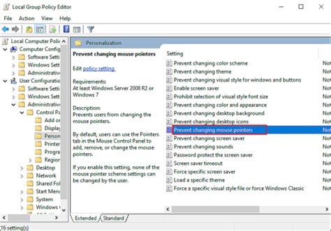 How To Prevent Users From Changing Mouse Pointers In Windows 10 Saint