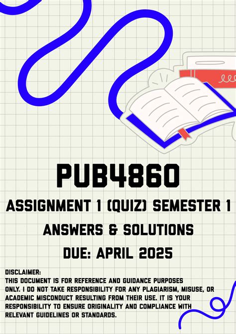 Pub4860 Assignment 1 Quiz Semester 1 Memo Due April 2025 Studypass Pub4860 Assignment 1 Quiz Semester 1 Memo Due April 2025 Studypass